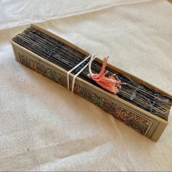 Antique | Art | Antique India Lord Ganesha Palm Leaf Scroll Wall ...